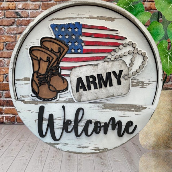 Army Door Welcome Sign - Etsy