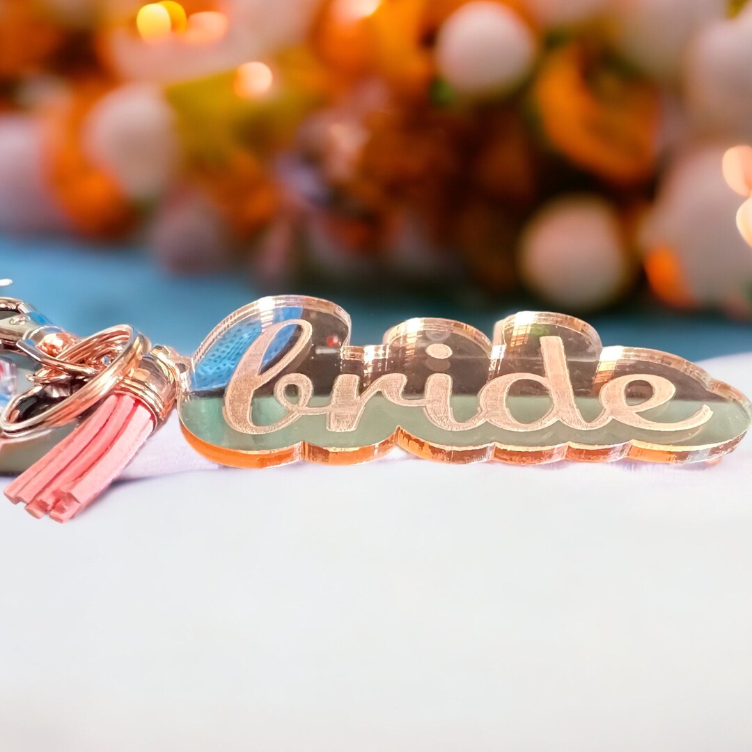 Custom Bride and Groom Keychains / Wedding Gift / Acrylic Keychain ...