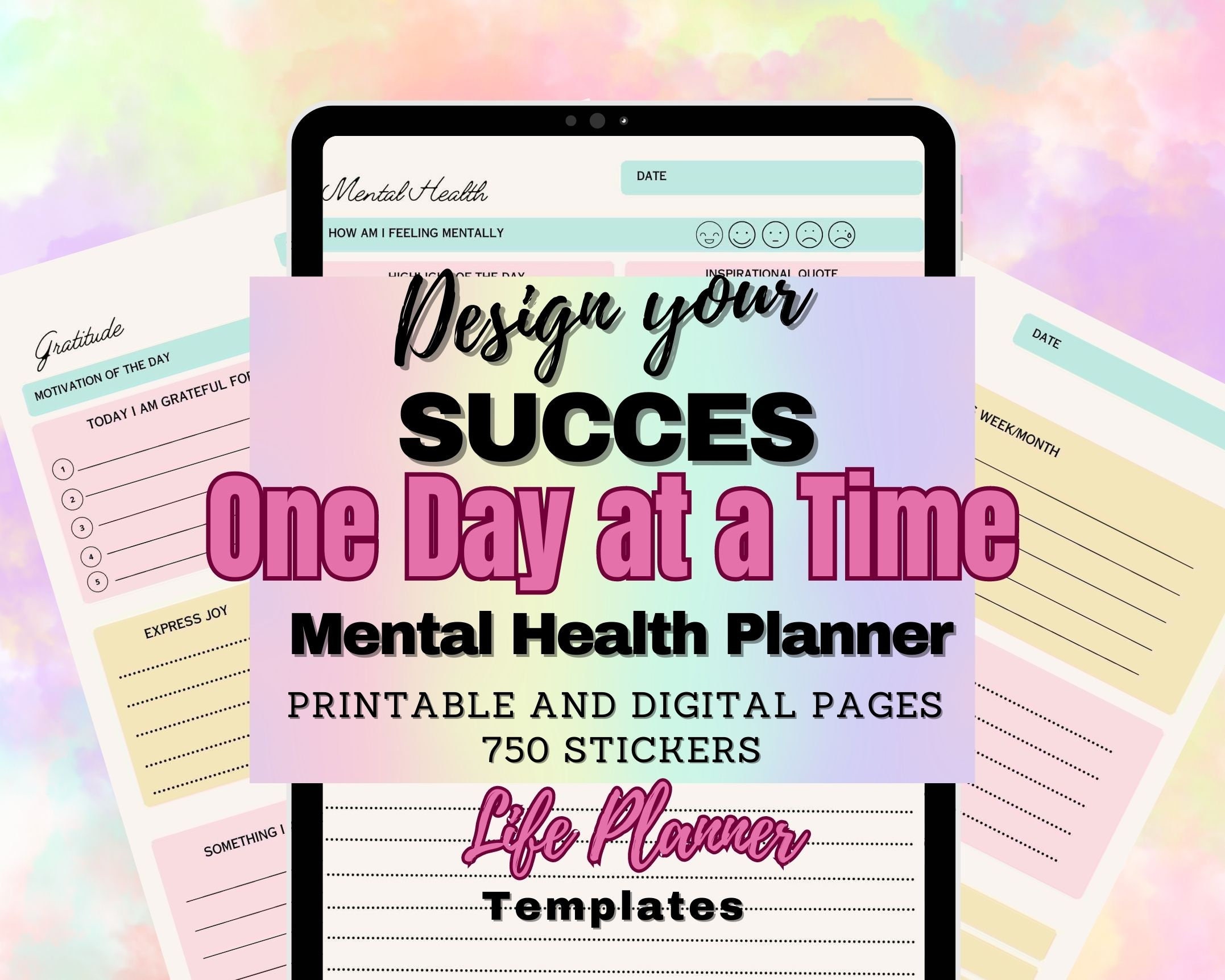 Bundle, Life Planner, Mental Health Planner, iPad Planner , Digital ...