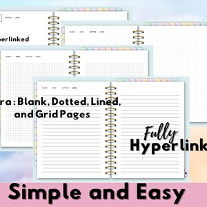 Boho, Kawaii,adhd,undated, Goodnotes, Rainbow, Digital Planner, iPad ...