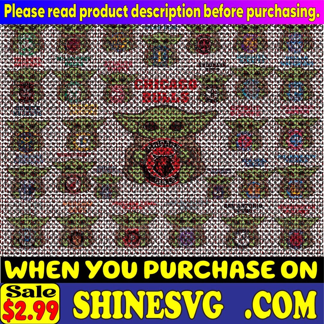 30 Files Baby Yoda N-BA Teams Bundle Svg, N-BA Team Svg, Basketball Svg ...