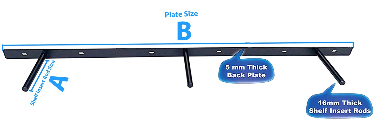 Floating Shelf Brackets Heavy Duty Long Concealed Invisible | Etsy