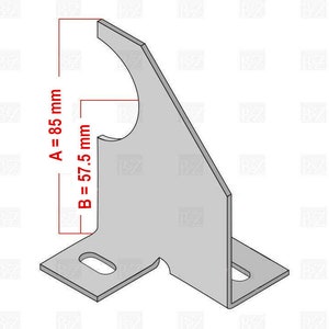 4X Universal Designer Radiator Brackets (anthracite) With Free Fixing ...