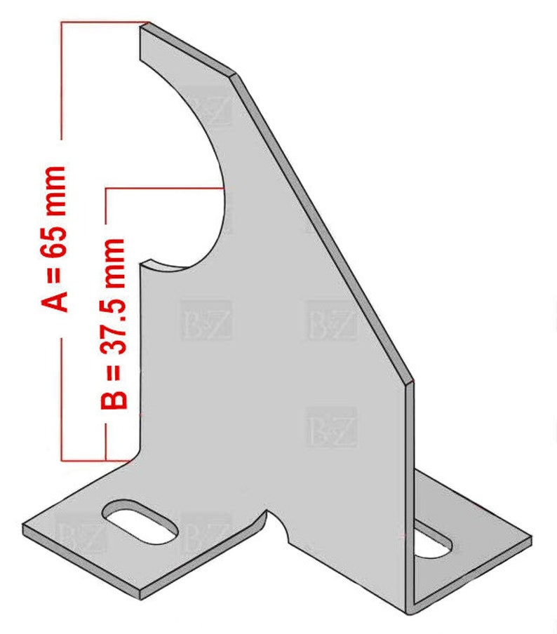 Universal Designer Radiator Wall Mount Brackets Silver With Free Fixing ...