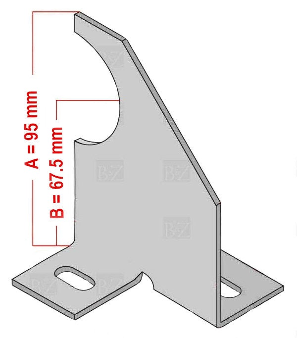 Universal Designer Radiator Wall Mount Brackets Silver With Free Fixing ...