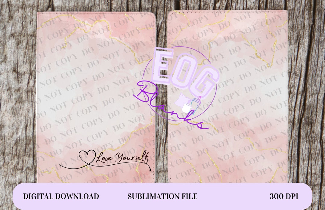 Sublimation Journal Cover PNG Design... Love Yourself Pink & Gold - Etsy