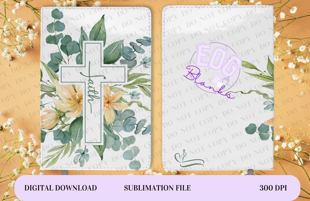 Sublimation Journal Cover PNG Design ...faith CROSS - Etsy