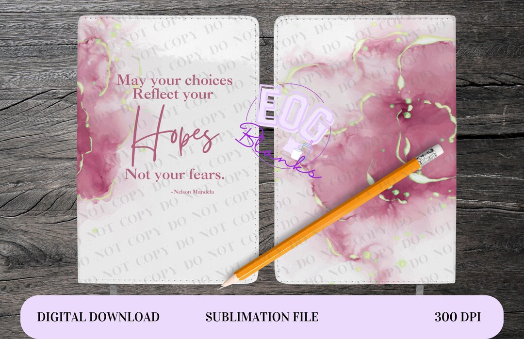 Sublimation Journal Cover PNG Design ...reflect Your Hopes - Etsy