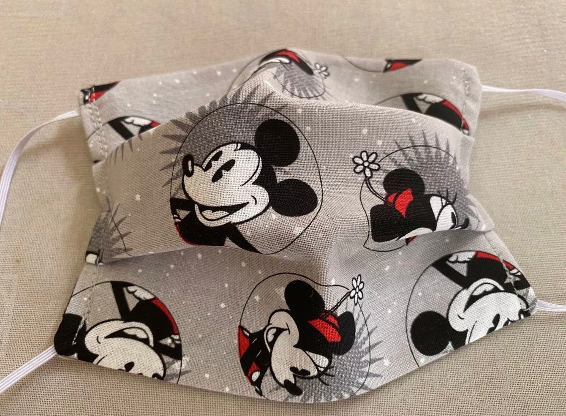 Minnie Mouse Kids Face Mask - Etsy Israel