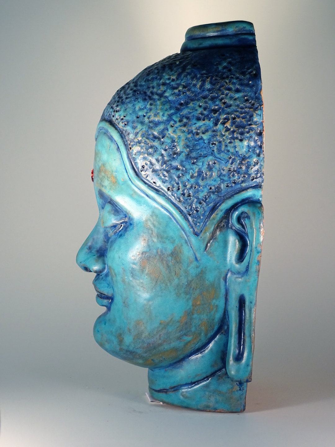 Buddha Buddhist Ceramic Flower Wall Vase With Bindi Jewel Worship ...