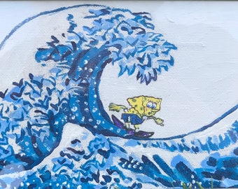 Spongebob Wave Print - Etsy