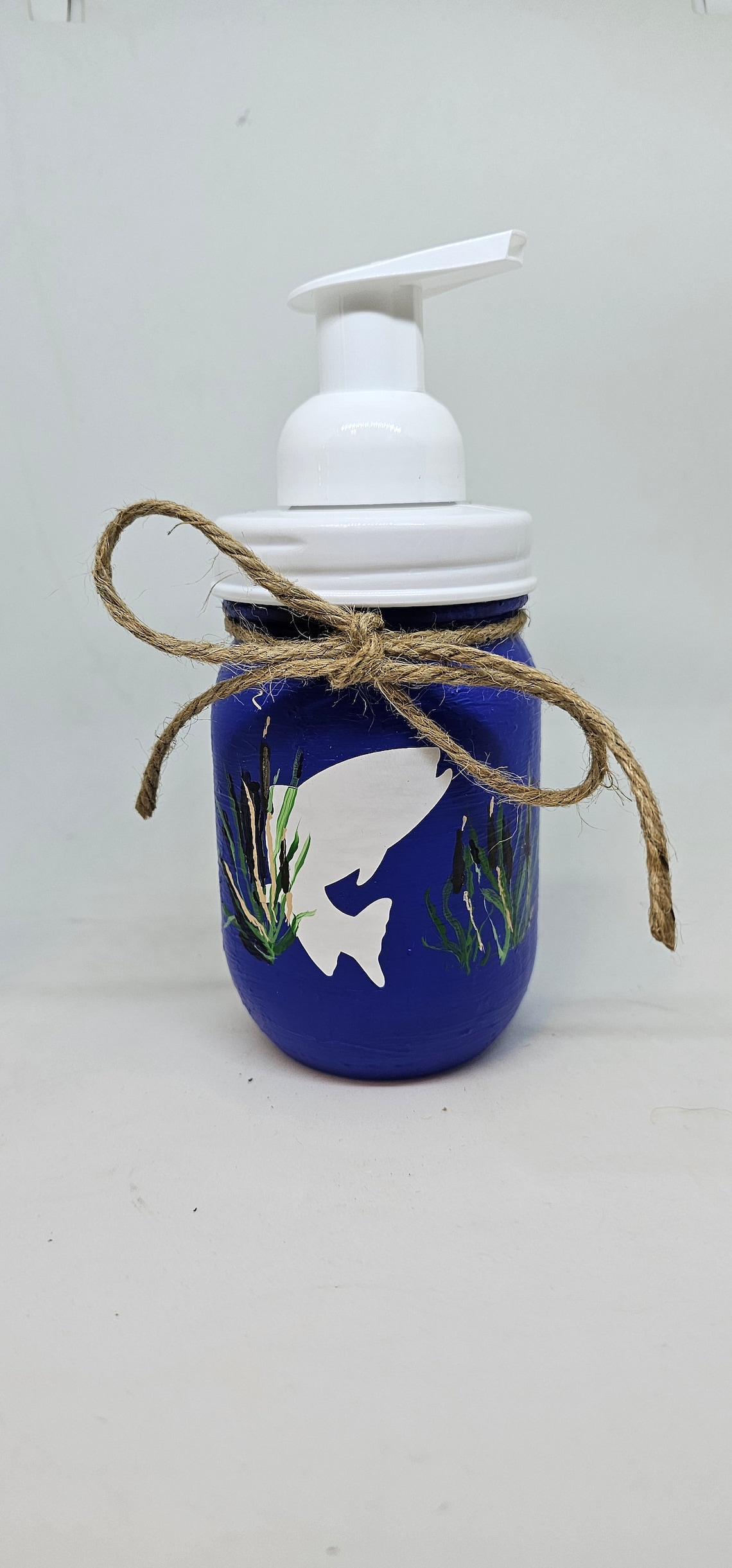 Mason Jar Fish Soap Dispenser - Etsy