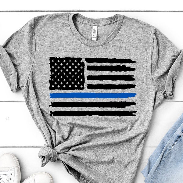 Blue Line Shirts - Etsy