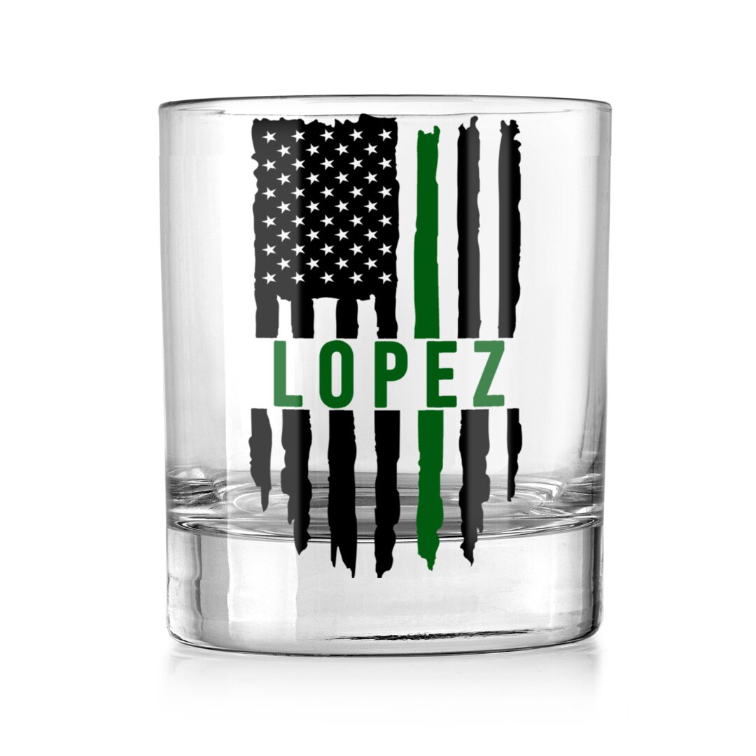 Personalized Border Patrol Whiskey Glass, Border Patrol Gift, Park ...