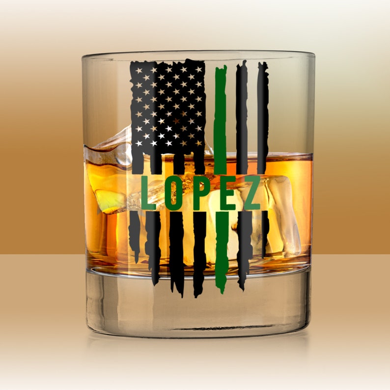 Personalized Border Patrol Whiskey Glass, Border Patrol Gift, Park ...