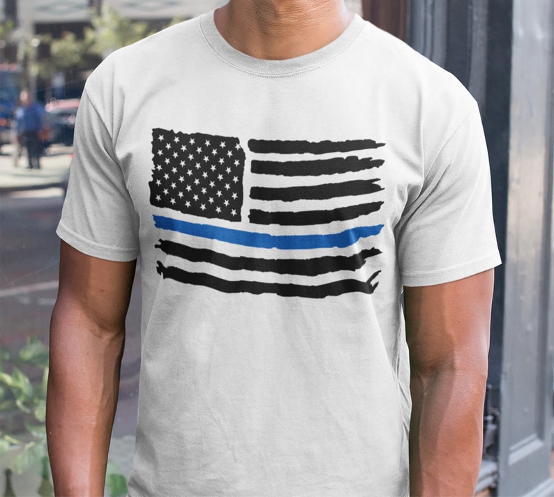 Thin Blue Line Shirt Gifts for Police Tee Police Wife Gift | Etsy