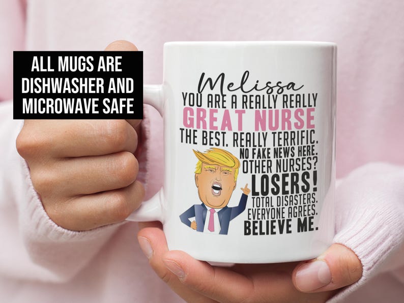 Custom Nurse Mug, Trump Nurse Gift, Nurses for Trump, Personalized ...