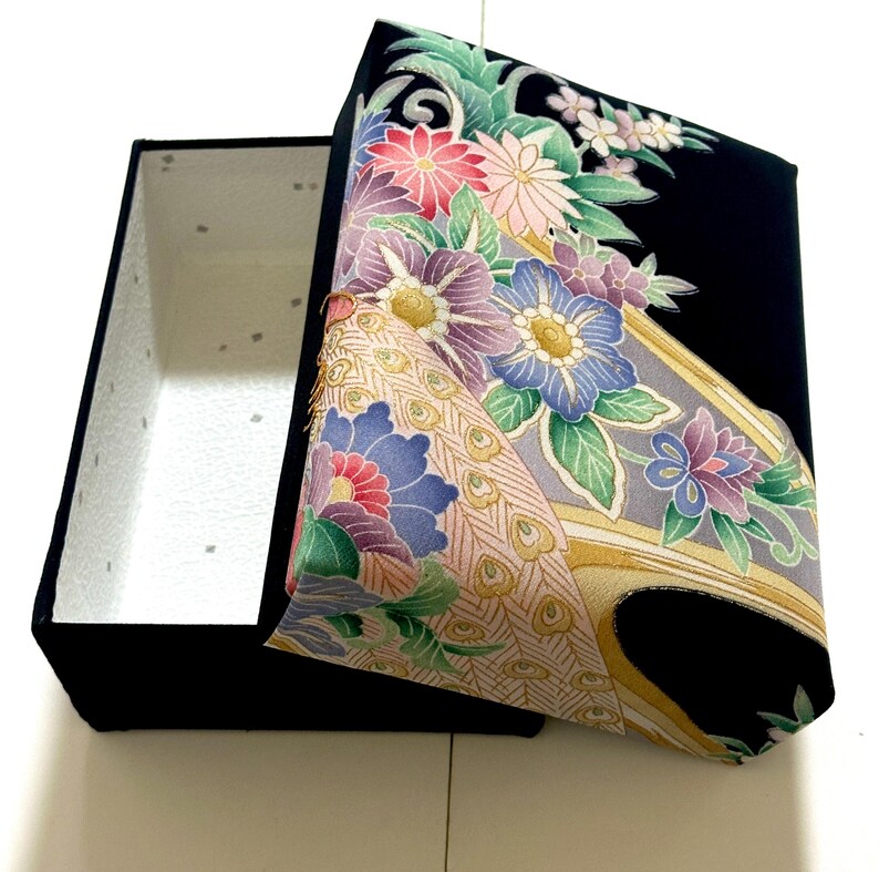 Japan Culture Box. the Box is Covered With Vintage Kimono Fabric ...