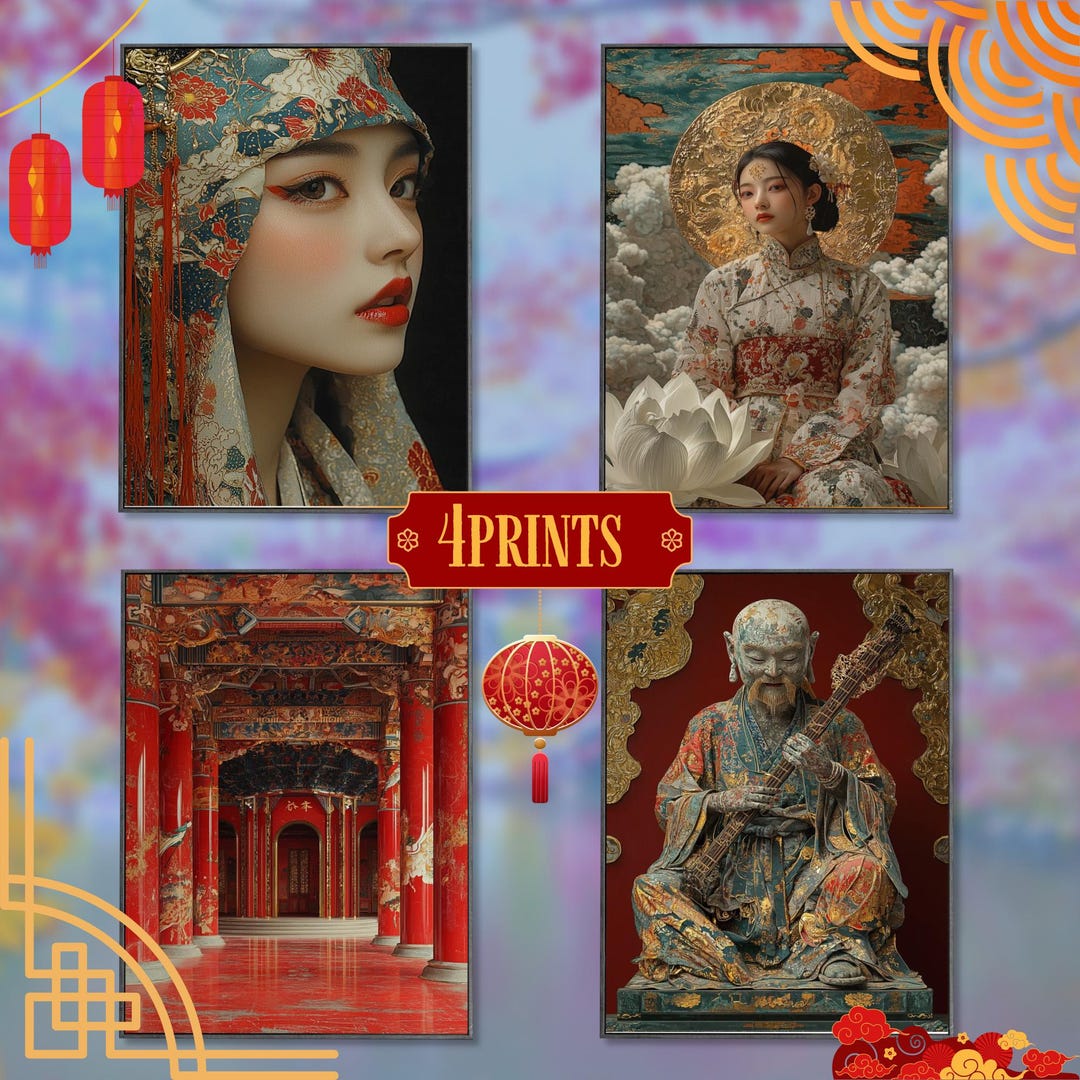 Chinese Art Portraits | Traditional Chinese Girl Art | Cultural Asian ...