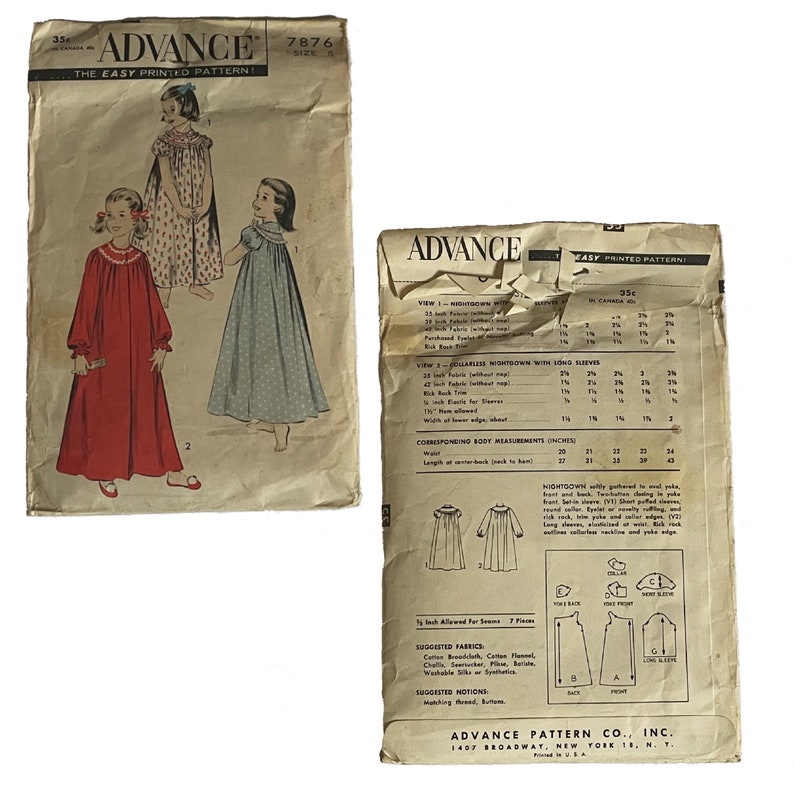 Vintage Children Sewing Patters in Sizes 5 6 8 and 10 sold - Etsy