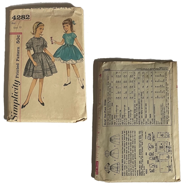 Vintage Children Sewing Patters in Sizes 5, 6, 8, and 10 (sold ...