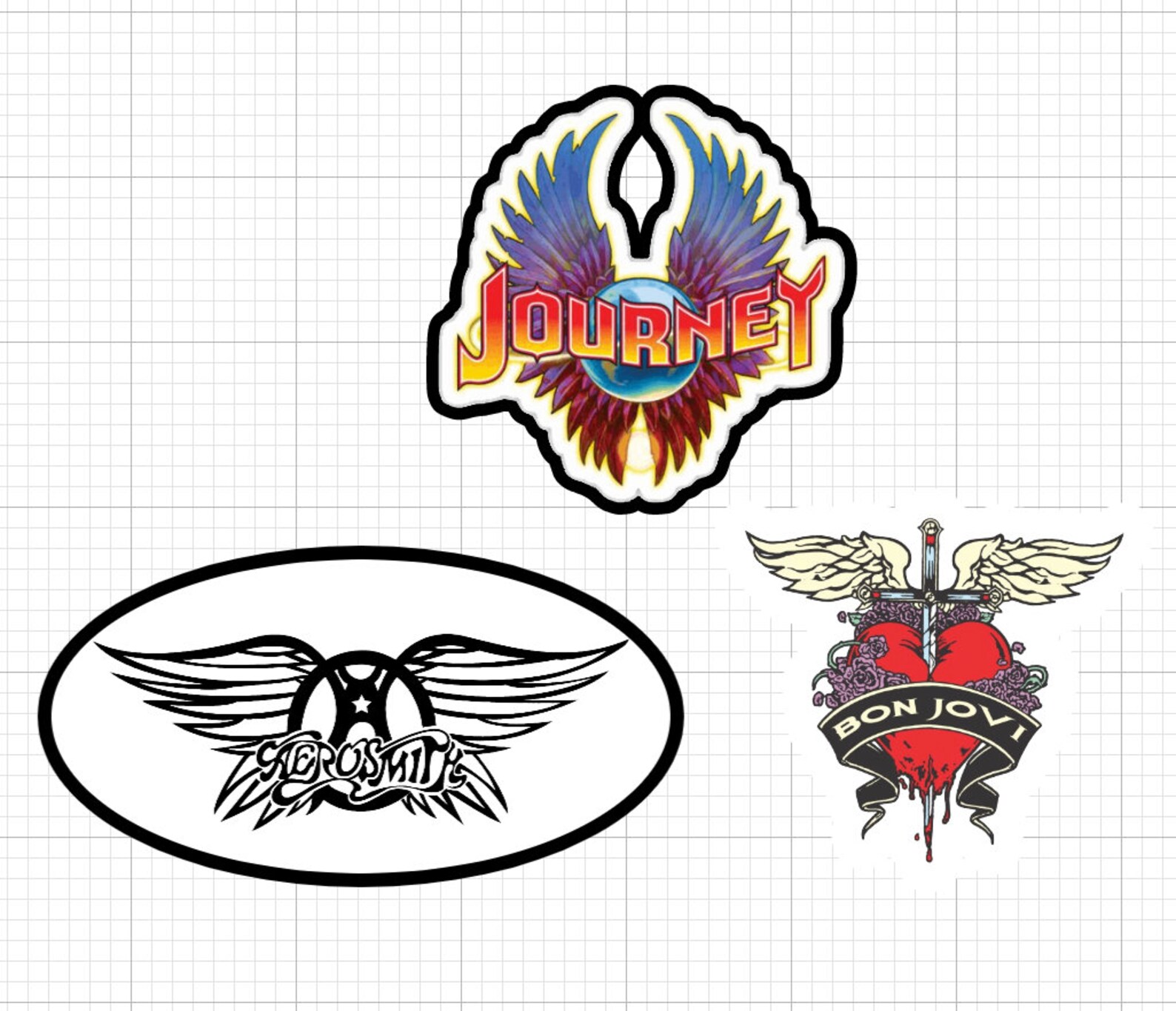 80's Rock Band stickers BEST quality matte vinyl | Etsy