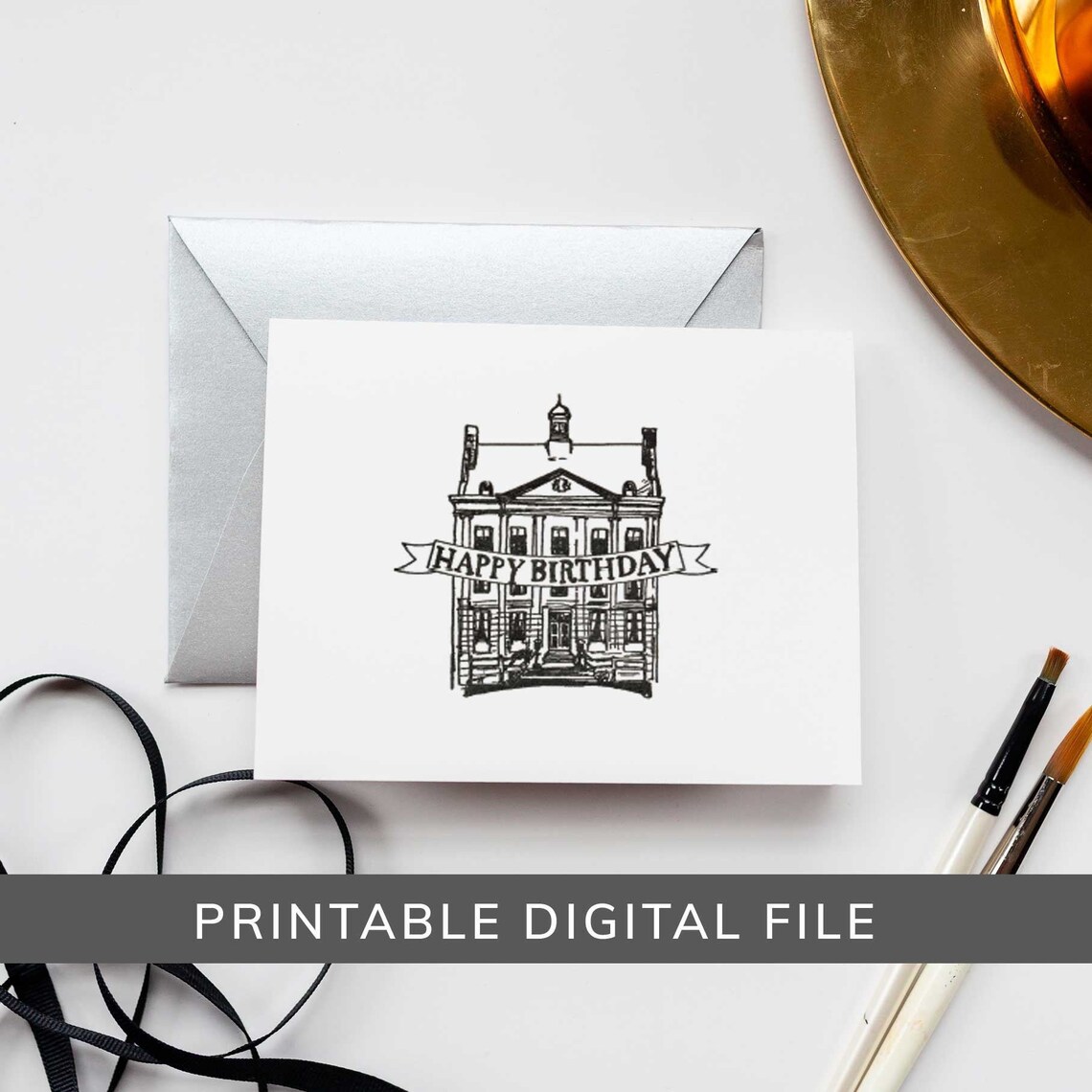 PRINTABLE Birthday Card, Print and Color Card, Kids Coloring Card, DIY ...