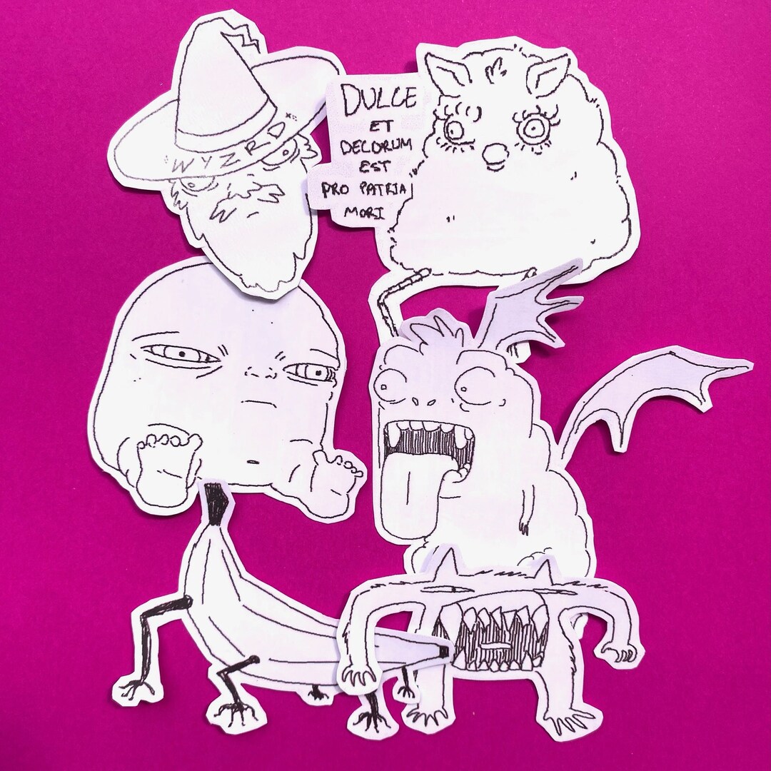 Creature Sticker Pack - Etsy