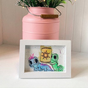 Minimalist Watercolour Wall Art *pascal (tangled) and Bruni (frozen II ...