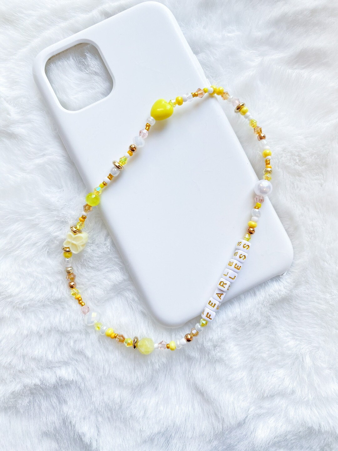 Y2K *luxe* Beaded Phone Charm Strap - ERAS Concert Tour | TS Fearless ...