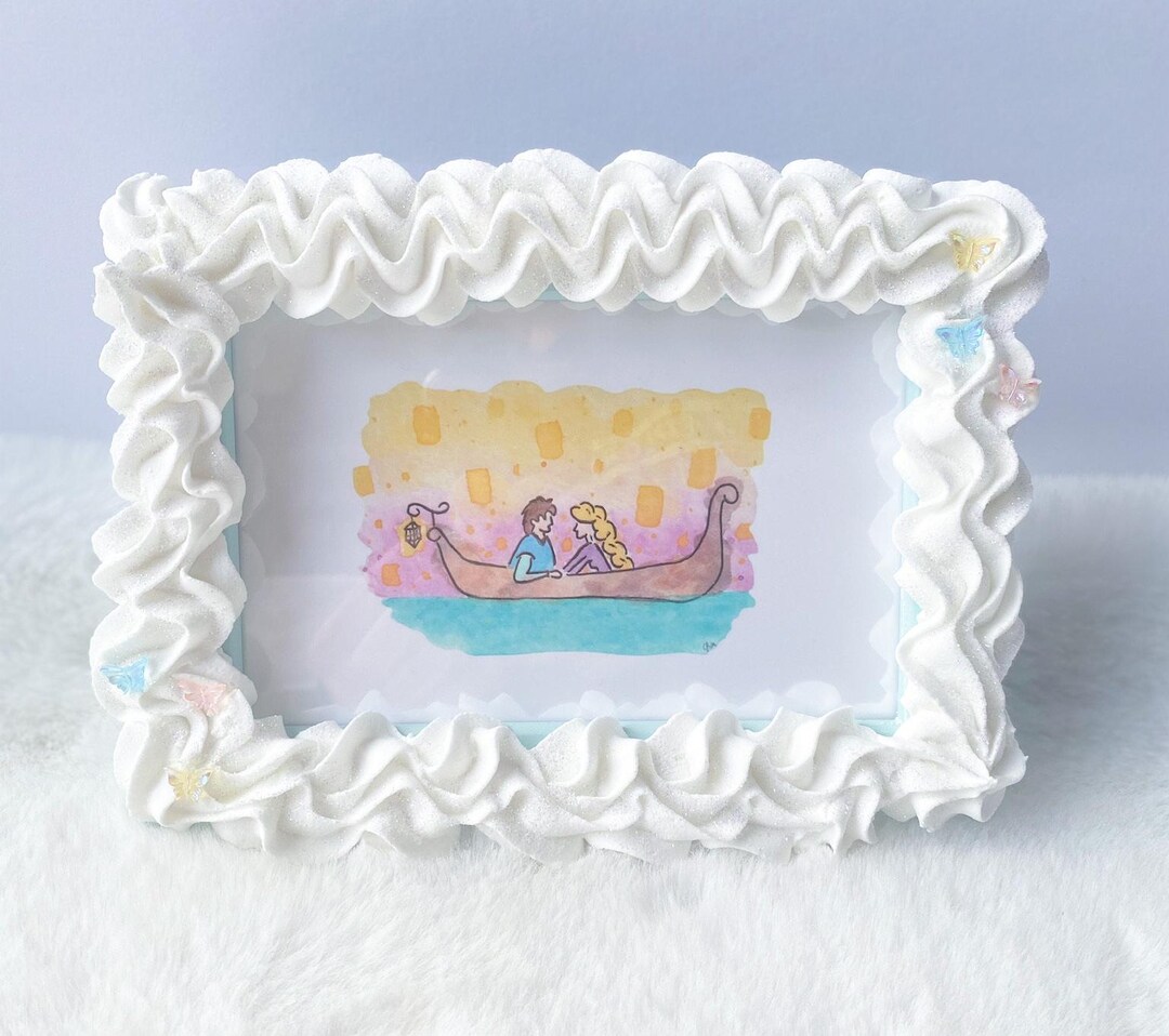 Handcrafted Whimsical Fake Icing Frame Art Not Included 4x6 Y2K ...