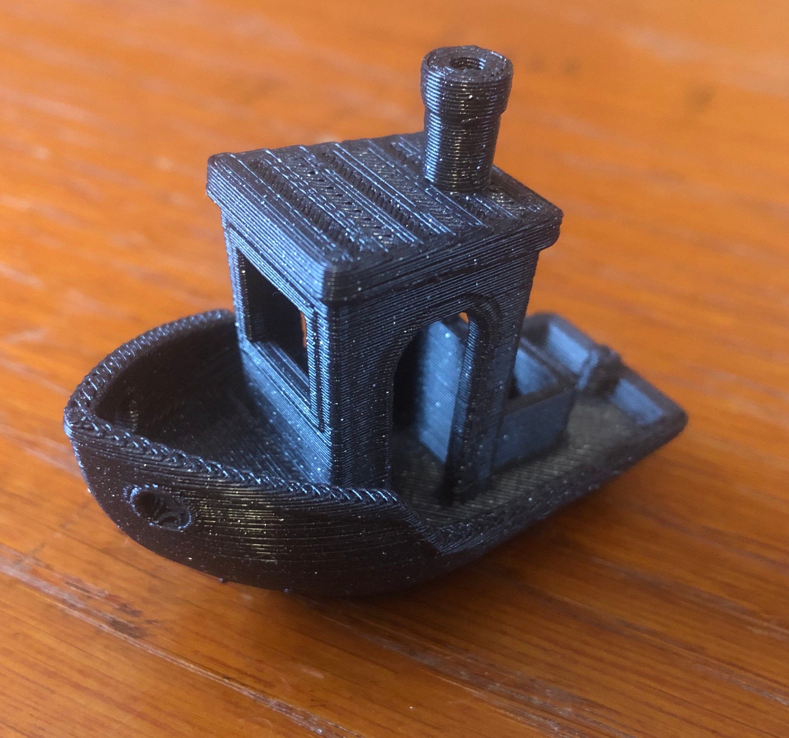 BLACK Plastic 3D Printed Tugboat - Etsy