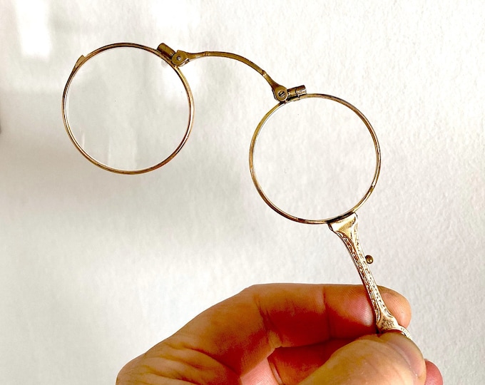 Original Victorian Gold Flip up Spectacles, Vintage Gold Spectacles ...