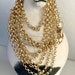 Vintage Very Long Solid Gold Chain, Long Guard Chain, 9k Gold Muff ...
