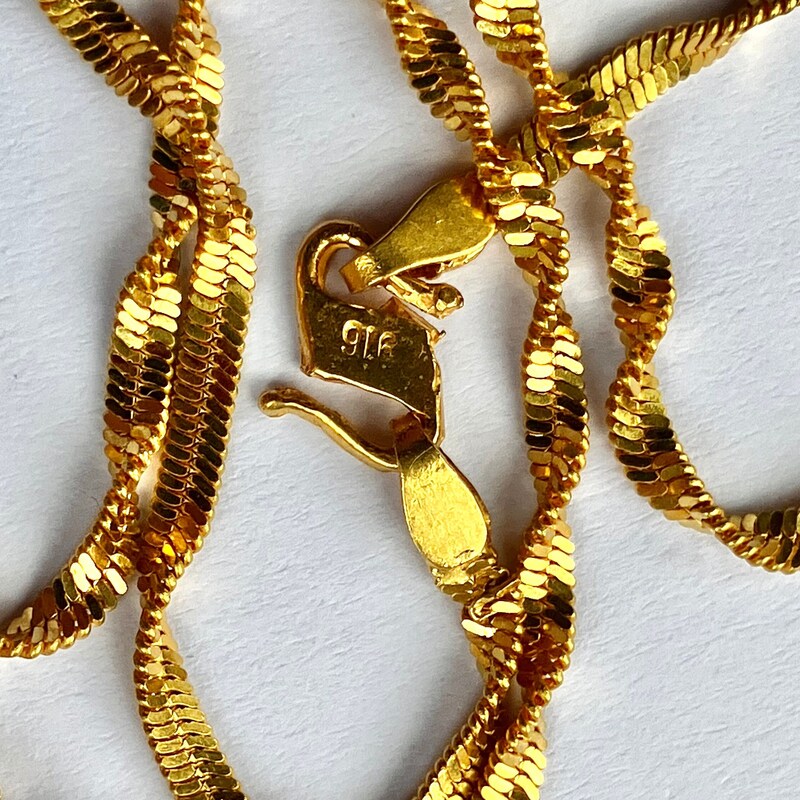 22kt Gold Chain - Etsy