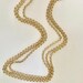 Vintage Very Long Solid Gold Chain, Long Guard Chain, 9k Gold Muff ...