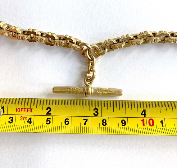 Vintage antique solid gold watch chain necklace, heav… - Gem