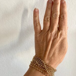 Vintage Very Long Solid Gold Chain, Long Guard Chain, 9k Gold Muff ...