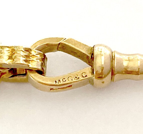 Vintage antique solid gold watch chain necklace, heav… - Gem