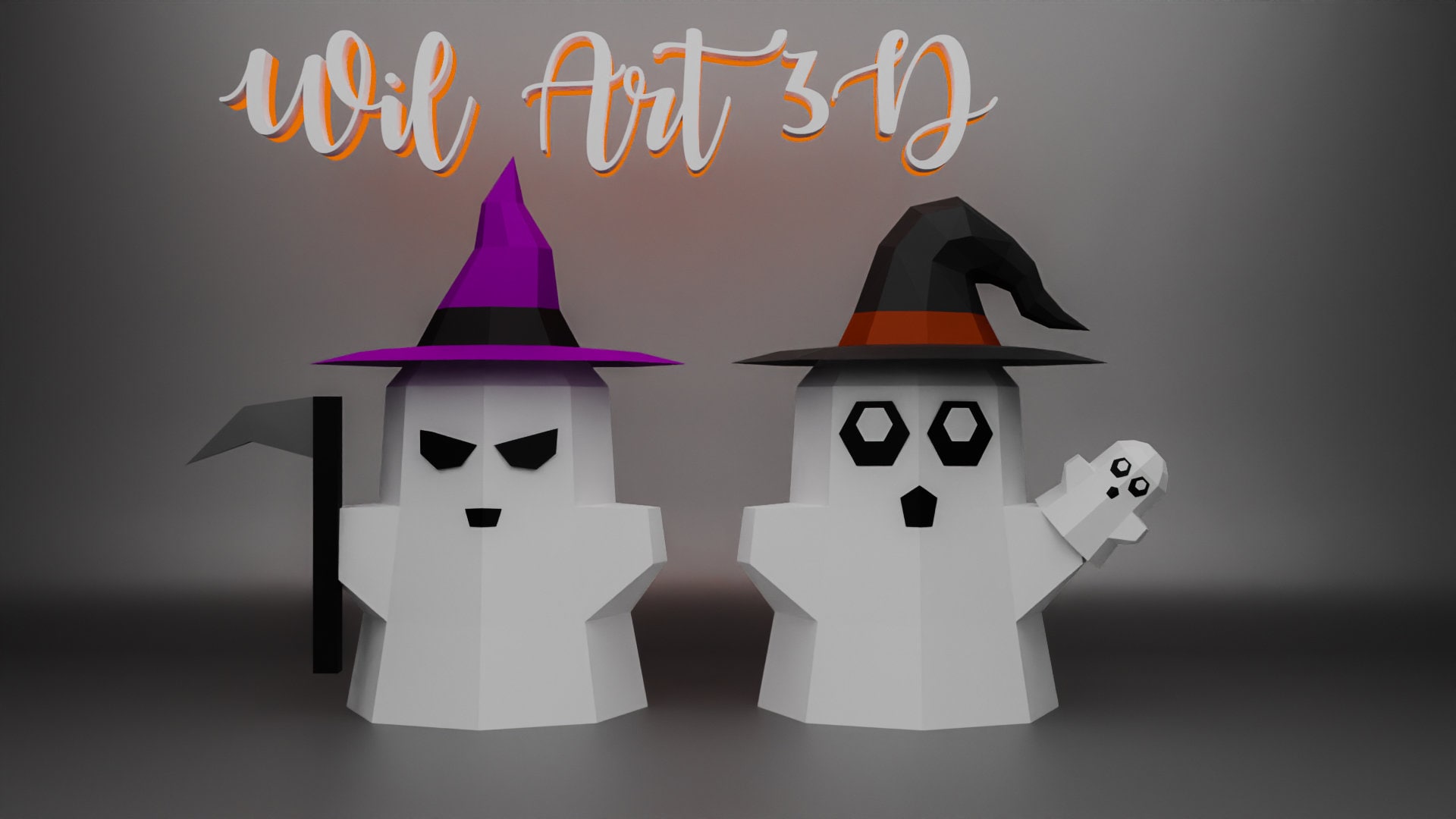 Ghosts Papercraft Pdf Templates,fantasma, Diy, Sculpture, Halloween ...