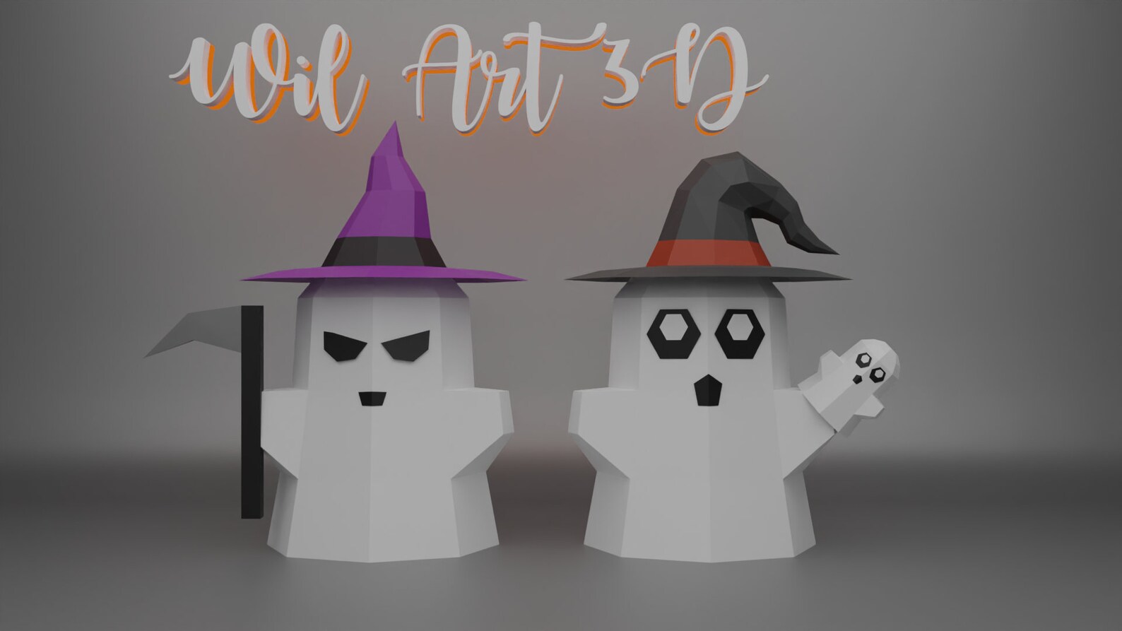 Ghosts Papercraft Pdf Templatesfantasma Diy Sculpture - Etsy