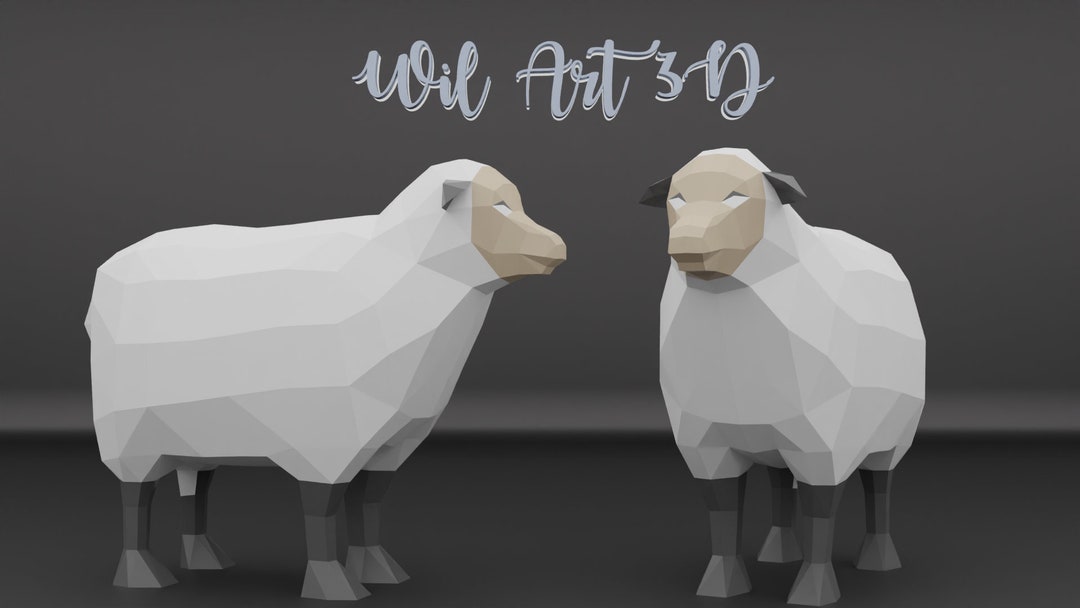 Sheep Papercraft Pdf Templates, Diymodel, Sculpture, Decoracion ...