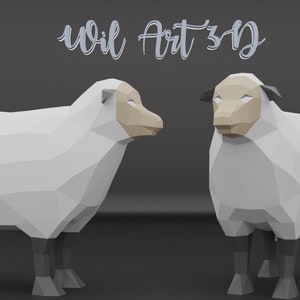 Sheep Papercraft Pdf Templates, Diymodel, Sculpture, Decoracion ...