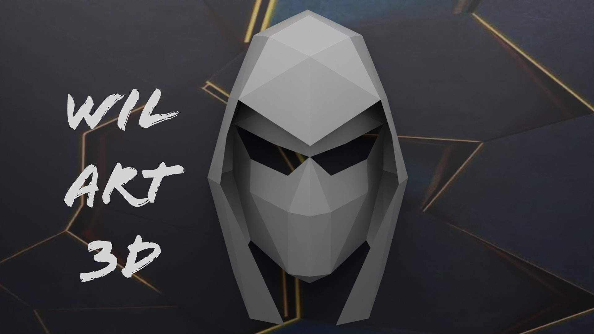 Mask Lowpoly Pdf Templates Fanart, Figuras, Máscaras, Maskcrafts,custom ...