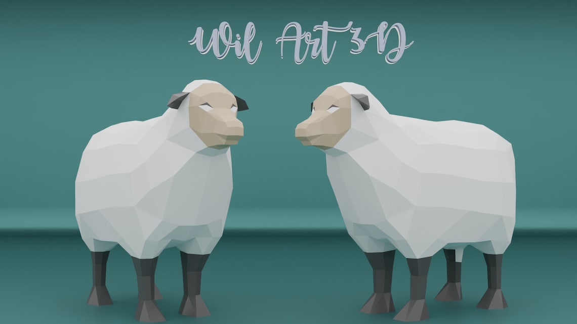 Sheep Papercraft Pdf Templates, Diymodel, Sculpture, Decoracion ...