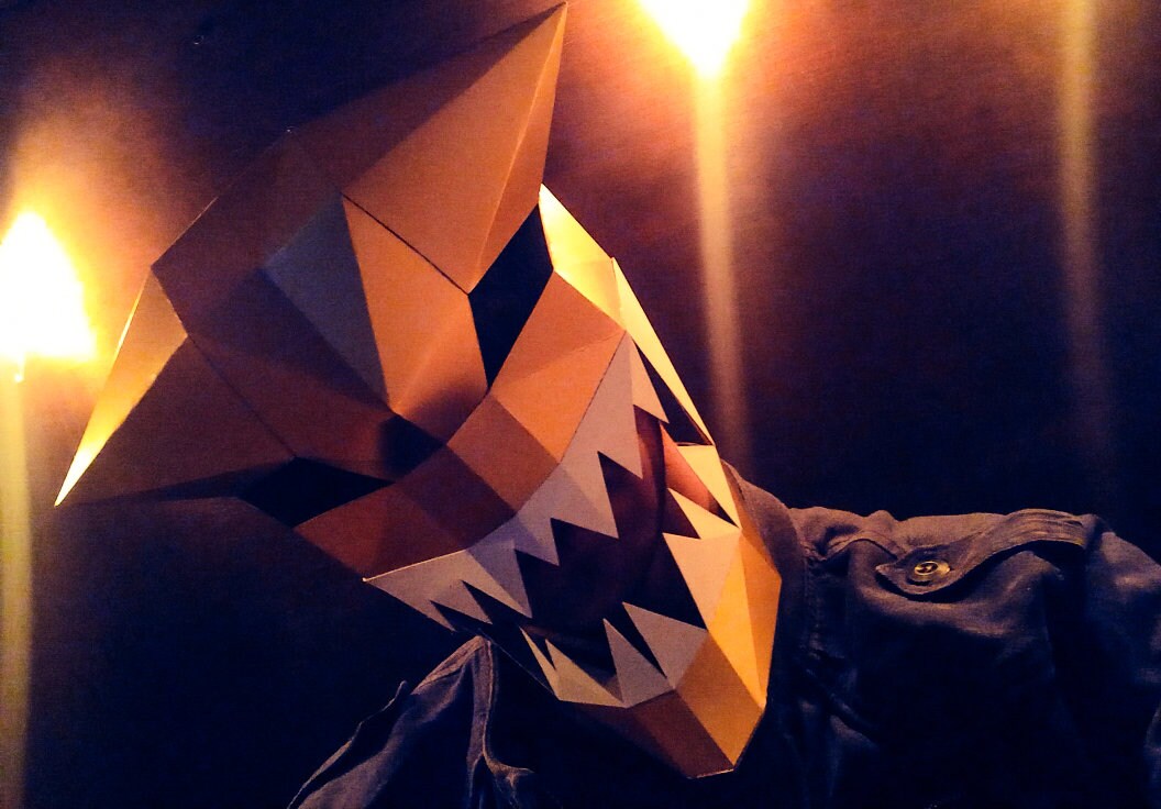 Mask Lowpoly Pdf Templates, Papercraft, Mask, 3d, Custom Crafts ...