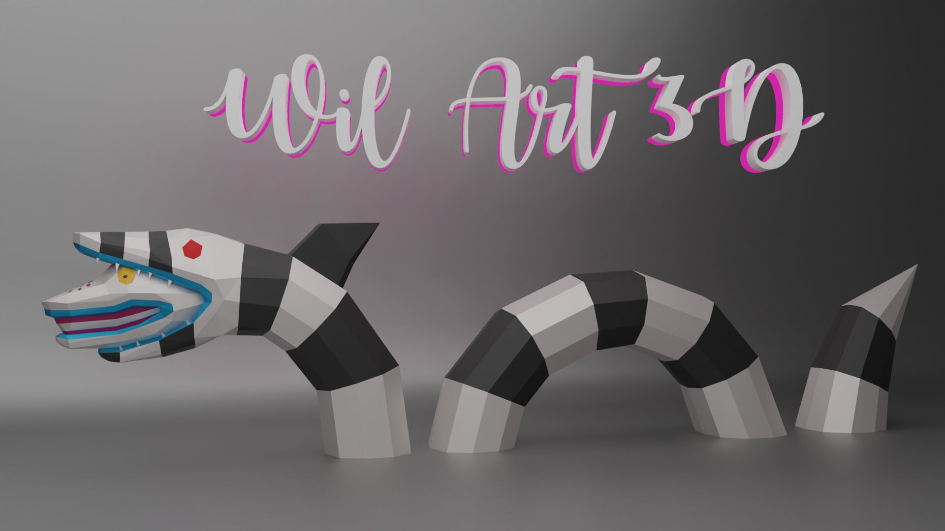 Sandworm Beetle Juice Pdf Templates, Lowpoly Papercraft, Fanart ...
