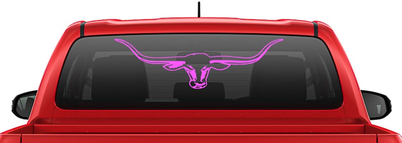 Longhorn Vinyl Decal - Etsy