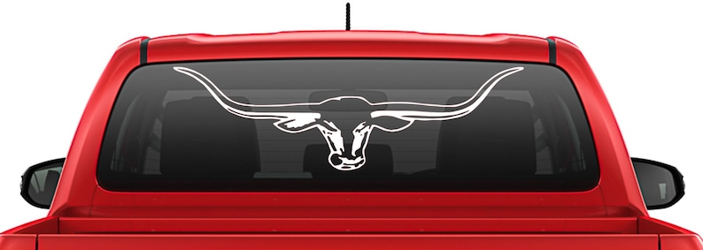 Longhorn Vinyl Decal - Etsy