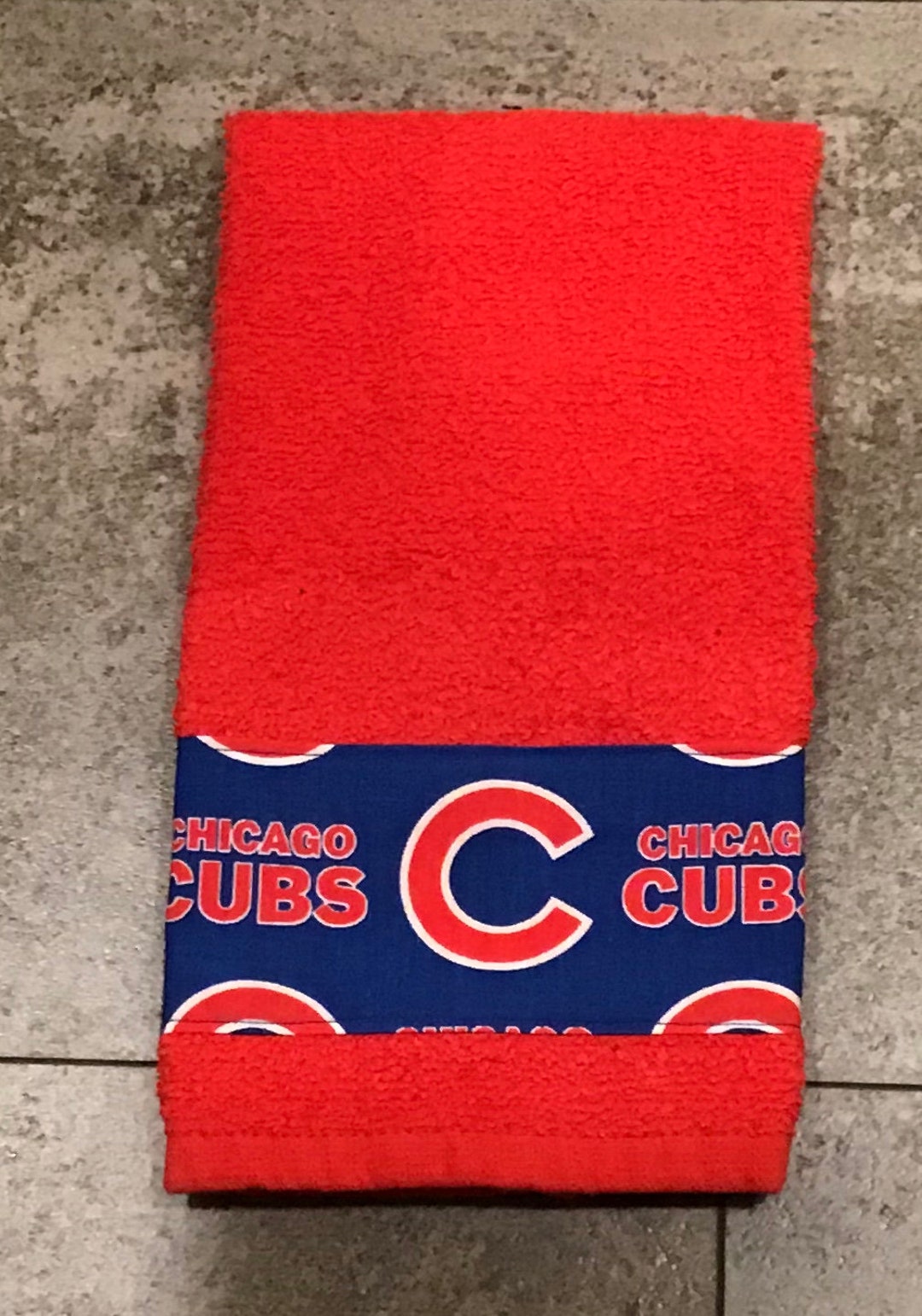 Chicago Cubs Hand Towel - Etsy